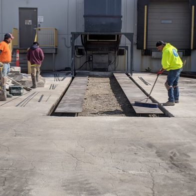 Dumpster Pad - Built By Burke Concrete